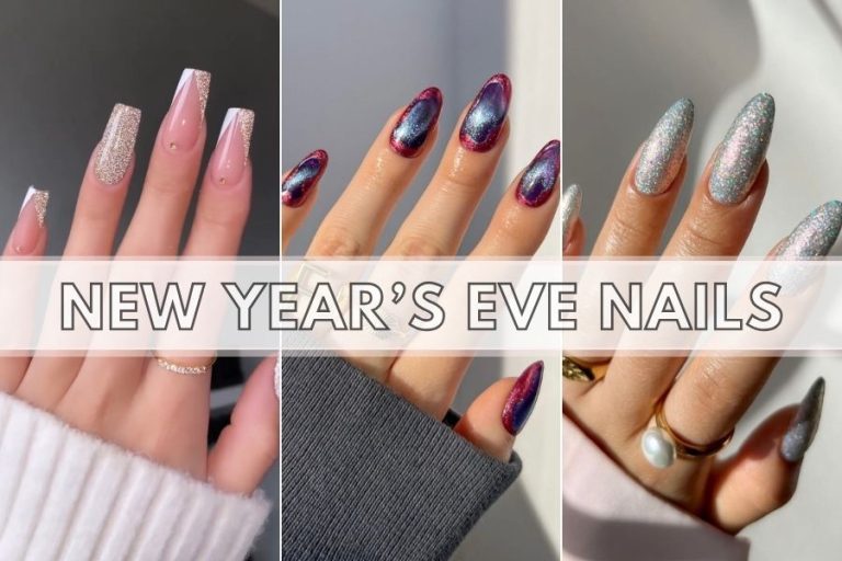 35+ Sparkling New Year's Eve Nails That'll Glam You Up