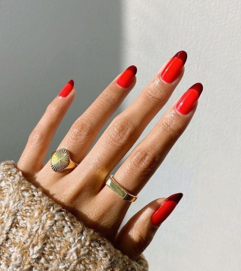 41+ Cherry Red Nails That Are Perfect For The Fall Season