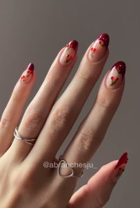 41+ Cherry Red Nails That Are Perfect For The Fall Season
