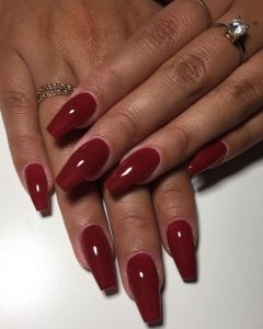 41+ Cherry Red Nails That Are Perfect For The Fall Season