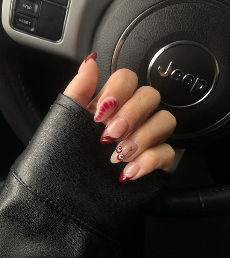 41+ Cherry Red Nails That Are Perfect For The Fall Season