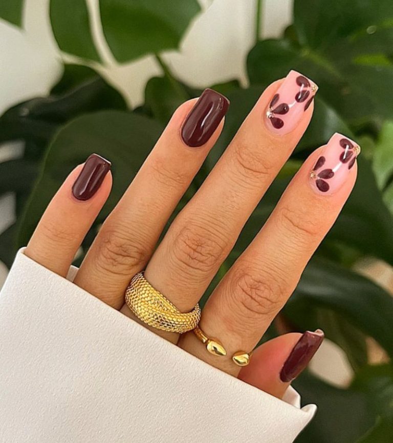 39 Fall Floral Nails That Are So Swoon-Worthy - Lifestyle With Amal
