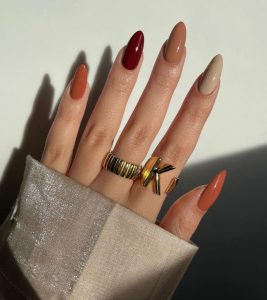 25 Cozy Pumpkin Spice Nails to Match Your Fall Cravings - Lifestyle ...