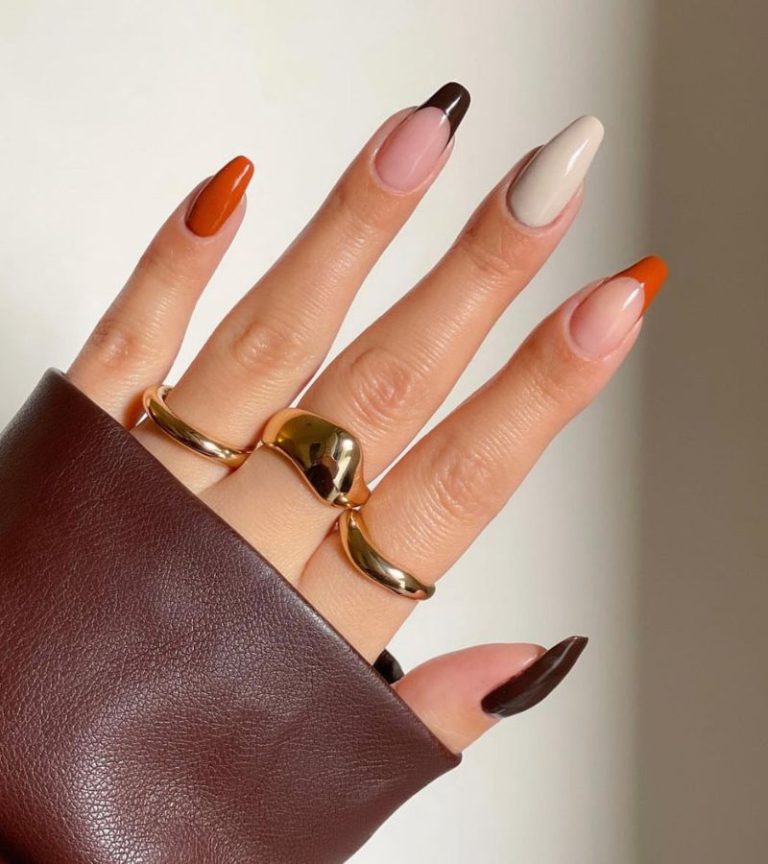 25 Cozy Pumpkin Spice Nails to Match Your Fall Cravings - Lifestyle ...
