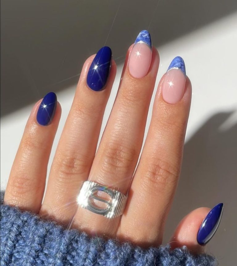 33 Dreamy Icy Blue Nails You’ll Want the Second You See Them ...